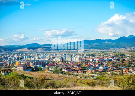 Deva city view on the summer, Romania Stock Photo - Alamy