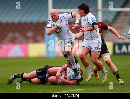 Twickenham Stoop, London, UK. 20th Feb, 2021. English Premiership Rugby ...