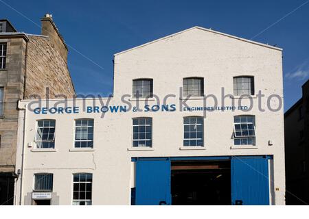 George Brown & Sons engineers, Leith Edinburgh, Scotland Stock Photo ...