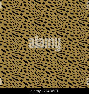 Vector seamless pattern of serval cat skin. Background design, textile ...