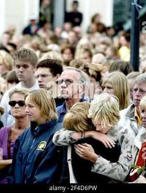 Pictures from Nyköping the day when Anna Lindh, then Minister of ...