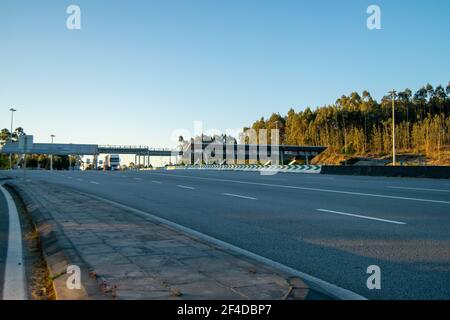 Toll roads in Portugal Stock Photo - Alamy