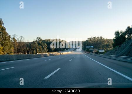 Toll roads in Portugal Stock Photo - Alamy