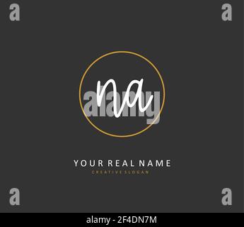 NA Letter Signature Logo Template elegant design logo Sign Symbol ...