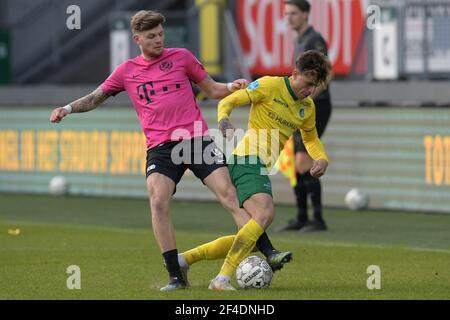 SITTARD, NETHERLANDS - MARCH 20: Django Warmerdam of FC Utrecht and ...