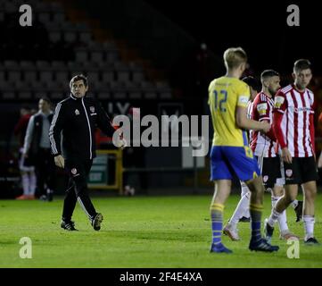 DECLAN DEVINE Derry City FC manager & JAMIE MCDONAGH of Derry City FC ...