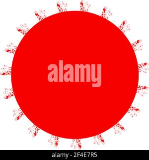 Grungy circle blob, blotch vector – Stock vector illustration, Clip art ...