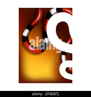 Snakes Exhibition Exotic Animals Poster Vector Stock Vector Image & Art ...