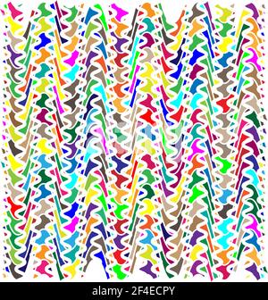 Random shapes arranged as mosaic, tessellating pattern. Colorful ...