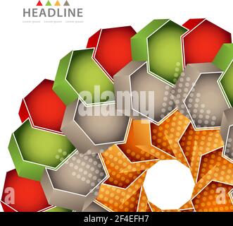 Brochure colorful header layout background template design Stock Vector ...