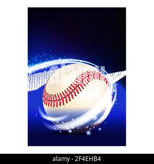 Baseball Team Activity Sport Notice Banner Vector Stock Vector Image ...