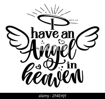 Angel - Hand drawn beautiful memory phrase. Modern brush calligraphy ...