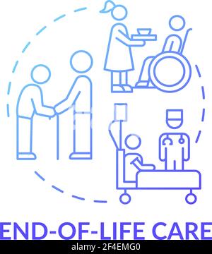 End of life blue gradient concept icon Stock Vector Image & Art - Alamy