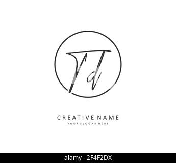 TD Letter Signature Logo Template elegant design logo Sign Symbol ...