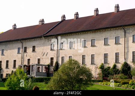 The ancient building of the Dundaga castle, decorative elements and ...