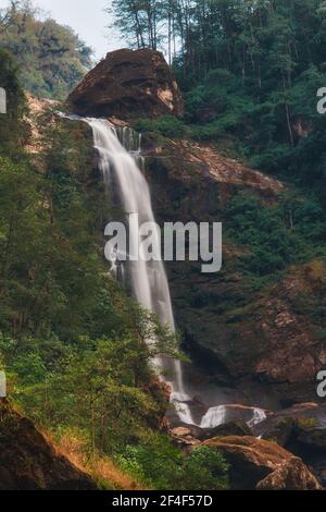 A waterfall in Sikkim, India Stock Photo - Alamy