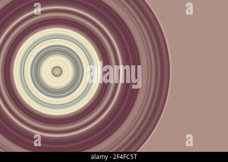 An abstract swirling circular illustration in dark and yellow colors ...