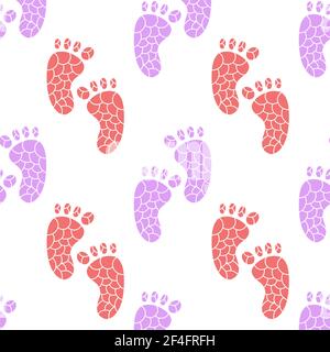 footprints texture effect seamless background print. repeat pattern ...