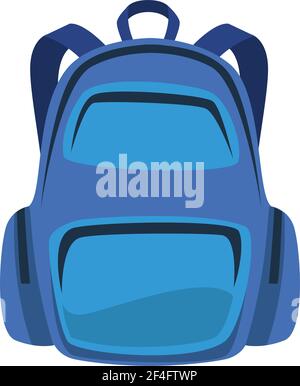 blue schoolbag supply Stock Vector Image & Art - Alamy