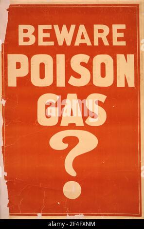 Beware poison gas Stock Photo - Alamy