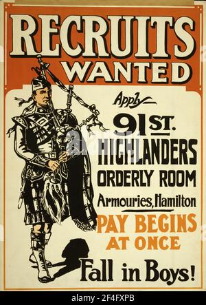 Forces recruitment poster (WW1 Stock Photo - Alamy