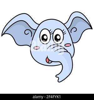 elephant female head Stock Vector Image & Art - Alamy