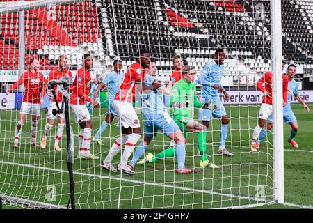 ALKMAAR, NETHERLANDS - MARCH 21: Bruno Martins Indi of AZ during the ...