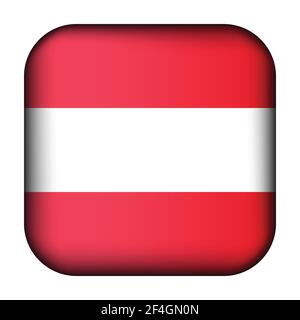 Glass light ball with flag of Austria. Round sphere, template icon ...