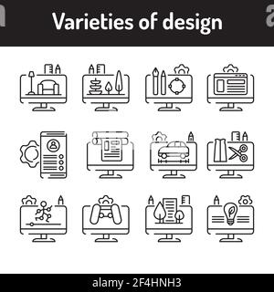 Work environment linear icons set. Productivity, Collaboration ...