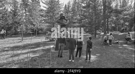 McMichael Canadian Art Collection with sculptures by Ivan Eyre Stock ...