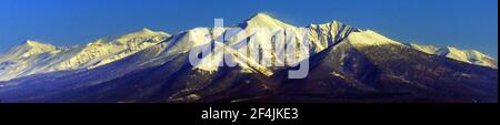 Snowy landscapes in the Furano-Mount Ashibetsu region of Hokkaido Stock ...