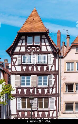 House facade, historic, half-timber, old town, Celle, Lower Saxony ...