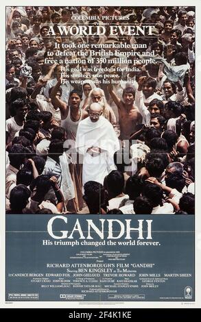 Gandhi (1982) directed by Richard Attenborough and starring Ben ...