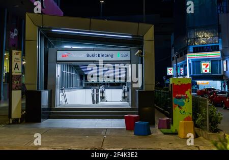 Bukit Bintang MRT Station, Kuala Lumpur, Malaysia Stock Photo - Alamy
