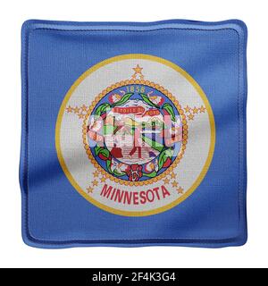 3d rendering of a detailed and textured Minnesota USA State flag Stock ...
