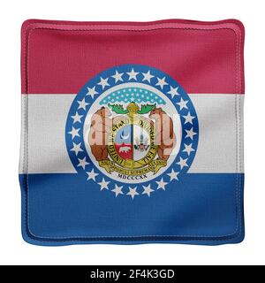 3d rendering of a detailed and textured Missouri USA State flag Stock ...