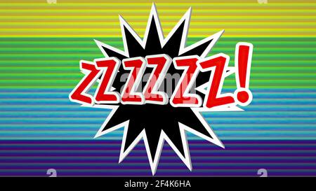zzz comic word Stock Photo - Alamy