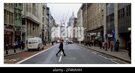 Empty streets in London, The Strand, during the England vs Argentina ...