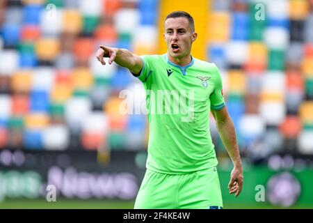 Adam Marusic of SS Lazio gestures during the Serie A match between SS ...