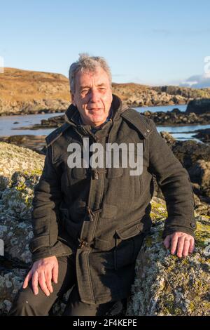 Donald S Murray Scottish Author at his home in Shetland born in Ness in ...