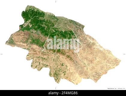 Daglig-Shirvan, region of Azerbaijan. High resolution satellite map ...