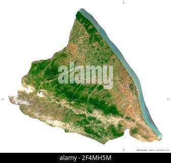 Quba-Khachmaz, region of Azerbaijan. High resolution satellite map ...