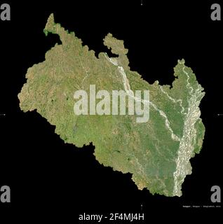 Rangpur, division of Bangladesh. High resolution satellite map ...