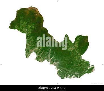 Samtse, district of Bhutan. High resolution satellite map Stock Photo ...