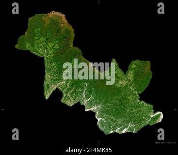 Samtse, district of Bhutan. High resolution satellite map. Locations ...