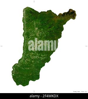 Shape of Tsirang, district of Bhutan, with its capital isolated on ...