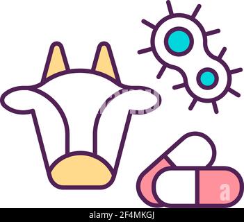 Veterinary drugs isolated cartoon vector illustrations Stock Vector ...