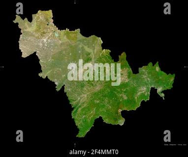Jilin, province of China. High resolution satellite map. Corner ...