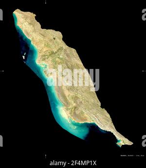 Bushehr, province of Iran. Sentinel-2 satellite imagery. Shape isolated ...