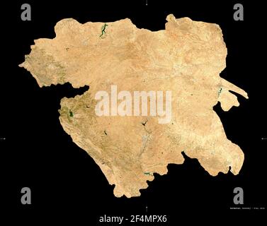Kordestan, province of Iran. High resolution satellite map. Locations ...